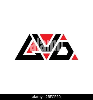 LUD triangle letter logo design with triangle shape. LUD triangle logo ...