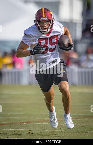 Washington Commanders wide receiver Brycen Tremayne approaches the ...