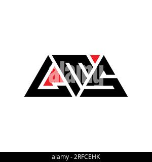 LMS triangle letter logo design with triangle shape. LMS triangle logo ...