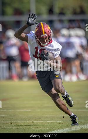 Washington Commanders' Byron Pringle in action during an NFL football ...
