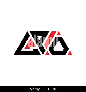 LPO triangle letter logo design with triangle shape. LPO triangle logo ...