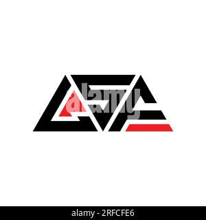 LSF triangle letter logo design with triangle shape. LSF triangle logo ...