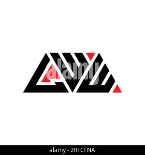 LWW triangle letter logo design with triangle shape. LWW triangle logo ...