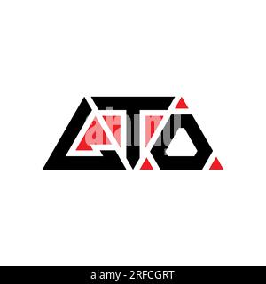 LTO triangle letter logo design with triangle shape. LTO triangle logo ...
