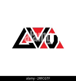 LVV triangle letter logo design with triangle shape. LVV triangle logo ...