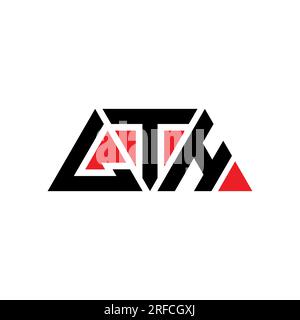 LTH triangle letter logo design with triangle shape. LTH triangle logo ...