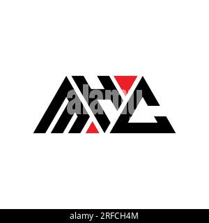 MHC letter logo design with polygon shape. MHC polygon and cube shape ...