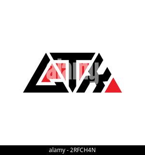 LTX triangle letter logo design with triangle shape. LTX triangle logo ...