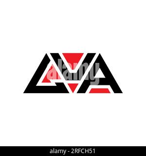 LUA triangle letter logo design with triangle shape. LUA triangle logo ...