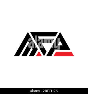 MFP triangle letter logo design with triangle shape. MFP triangle logo ...