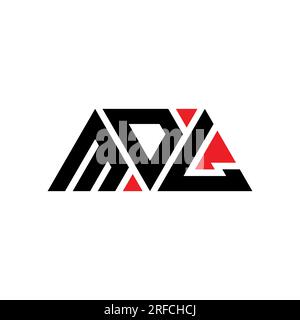 MDL triangle letter logo design with triangle shape. MDL triangle logo ...