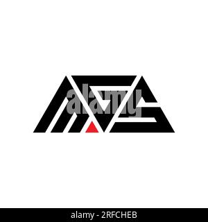 MGS triangle letter logo design with triangle shape. MGS triangle logo ...
