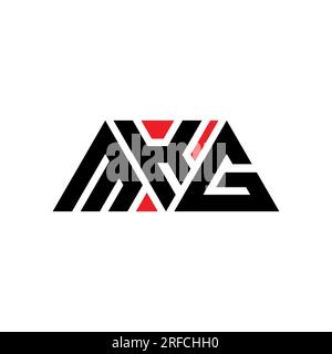 MKG triangle letter logo design with triangle shape. MKG triangle logo ...