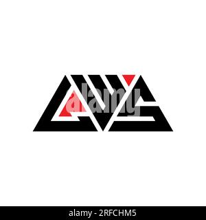 LWS triangle letter logo design with triangle shape. LWS triangle logo ...