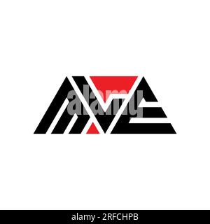 MLE triangle letter logo design with triangle shape. MLE triangle logo ...