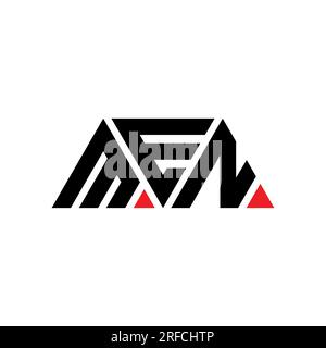 MEN triangle letter logo design with triangle shape. MEN triangle logo ...