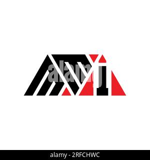 MMI triangle letter logo design with triangle shape. MMI triangle logo ...