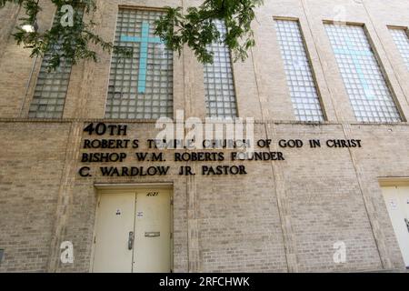 Roberts Temple Church of God in Christ where the site of Emmett TillÕs ...