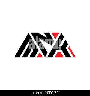 MNK triangle letter logo design with triangle shape. MNK triangle logo ...