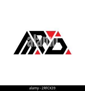 MRD triangle letter logo design with triangle shape. MRD triangle logo ...