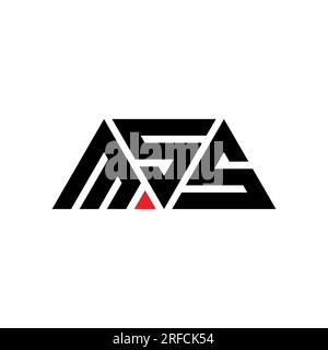 MSS triangle letter logo design with triangle shape. MSS triangle logo ...