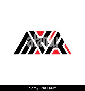 MKK triangle letter logo design with triangle shape. MKK triangle logo ...