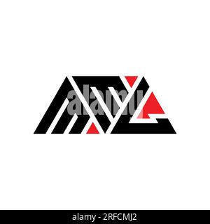 MML triangle letter logo design with triangle shape. MML triangle logo ...
