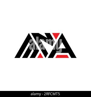 MNA triangle letter logo design with triangle shape. MNA triangle logo ...