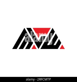 MLW triangle letter logo design with triangle shape. MLW triangle logo ...