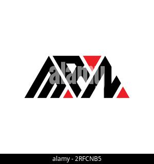 MRN triangle letter logo design with triangle shape. MRN triangle logo ...