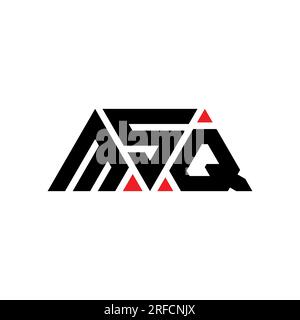 MSQ triangle letter logo design with triangle shape. MSQ triangle logo ...