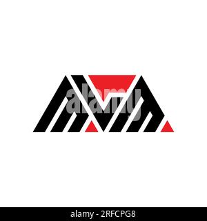 MLM triangle letter logo design with triangle shape. MLM triangle logo ...