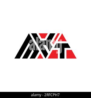 MKT triangle letter logo design with triangle shape. MKT triangle logo ...