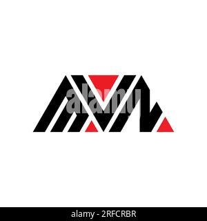 MVN triangle letter logo design with triangle shape. MVN triangle logo ...