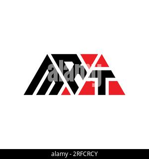 MRT triangle letter logo design with triangle shape. MRT triangle logo ...