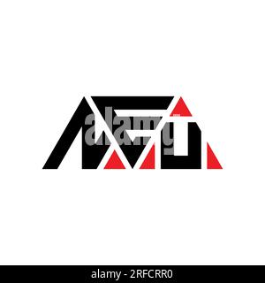 NEU triangle letter logo design with triangle shape. NEU triangle logo ...