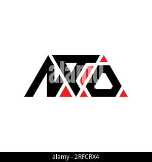 NAO triangle letter logo design with triangle shape. NAO triangle logo ...