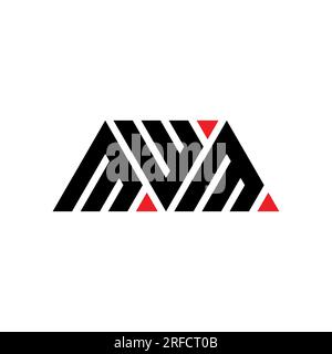 MWM triangle letter logo design with triangle shape. MWM triangle logo ...
