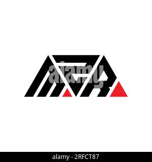 MZR triangle letter logo design with triangle shape. MZR triangle logo ...