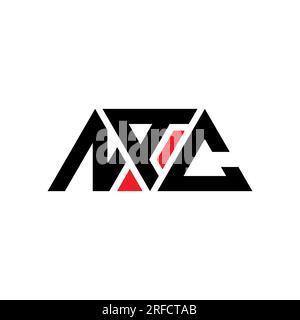 NAC triangle letter logo design with triangle shape. NAC triangle logo ...