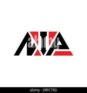 NIP triangle letter logo design with triangle shape. NIP triangle logo design monogram. NIP ...