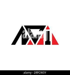 NCI triangle letter logo design with triangle shape. NCI triangle logo ...