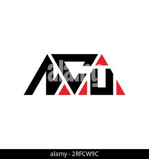 NCU triangle letter logo design with triangle shape. NCU triangle logo ...