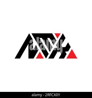 NMX triangle letter logo design with triangle shape. NMX triangle logo ...