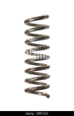 Old rusty metallic car spring isolated on white background Stock Photo ...