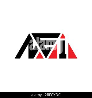 NEI triangle letter logo design with triangle shape. NEI triangle logo ...