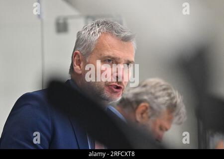 Breclav, Czech Republic. 02nd Aug, 2023. (L-R) Alfons Freij, Alexander ...