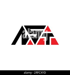 NST triangle letter logo design with triangle shape. NST triangle logo ...