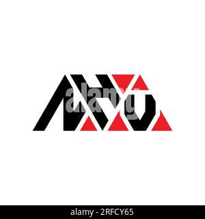 NHV triangle letter logo design with triangle shape. NHV triangle logo ...