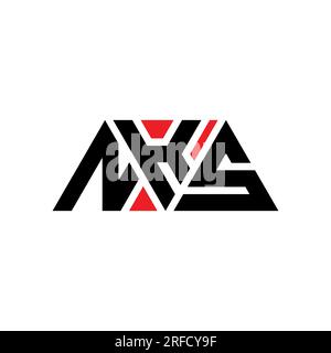 NKS triangle letter logo design with triangle shape. NKS triangle logo ...